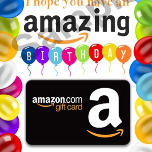 Birthday Gift Card Holder PRINTABLE Birthday Card Amazing - Etsy