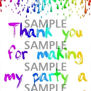 Painting Party Favor Tags, Printable Art Party Loot Bag Tags, Art ...