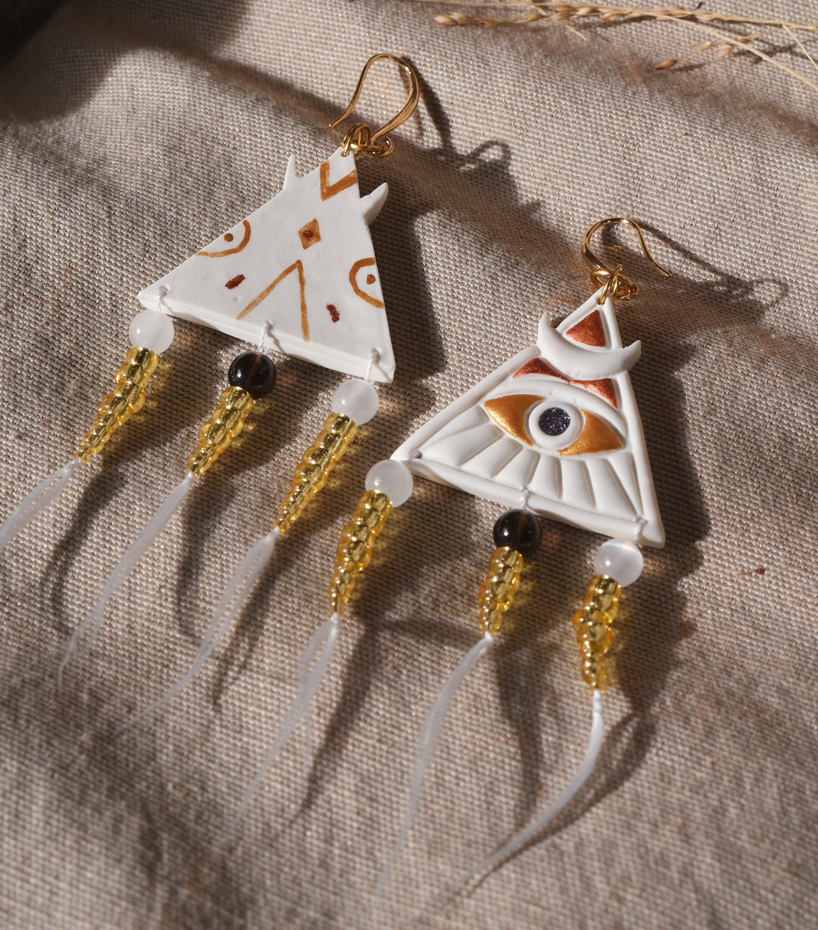 Eye of Horus Earrings, All Seeing Eye Earrings, Drop Earrings, Evil Eye ...