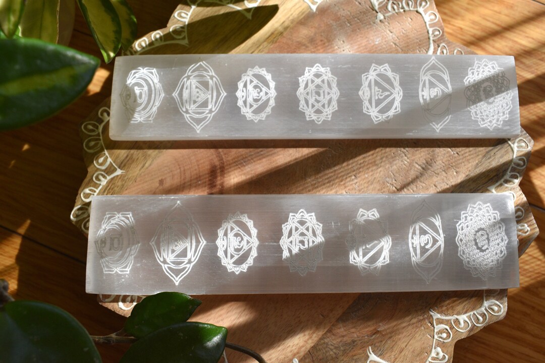 Selenite Chakra Plate, Charging Plate, Cleansing Plate, Home Décor - Etsy