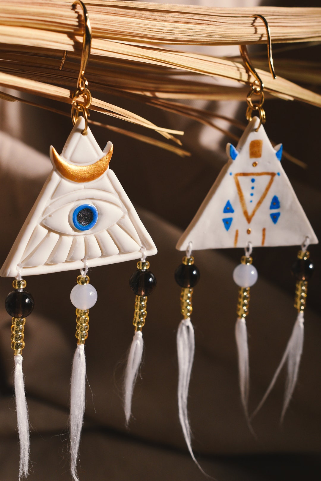 Eye of Horus Earrings, All Seeing Eye Earrings, Drop Earrings, Evil Eye ...