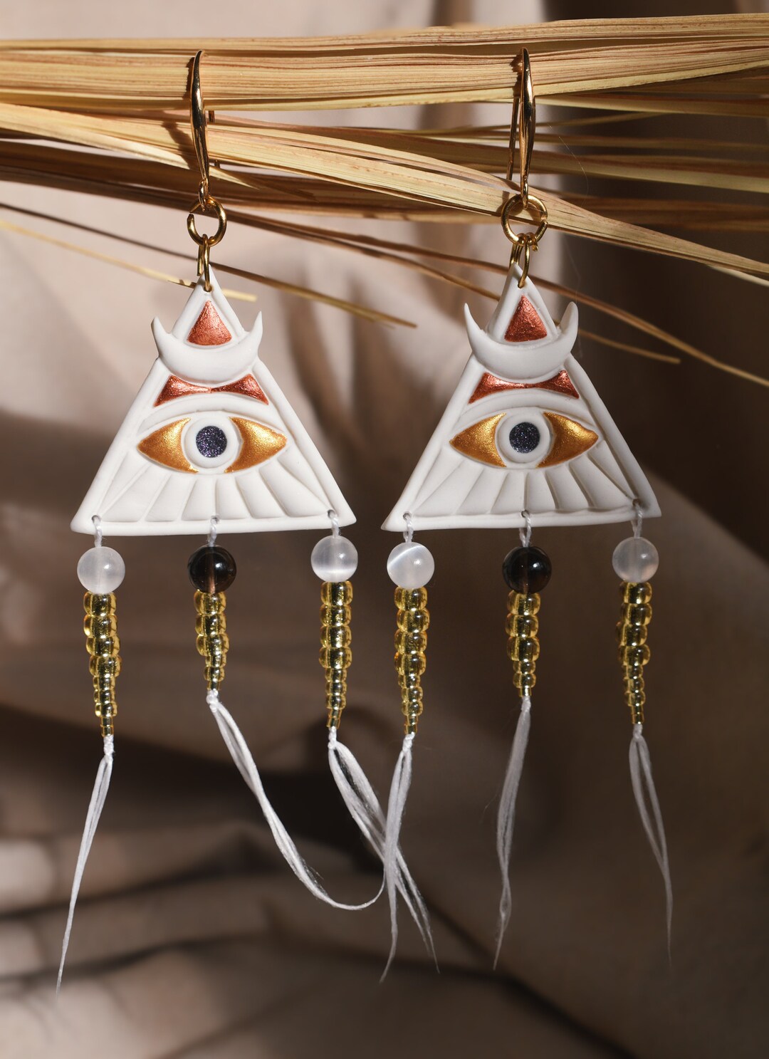Eye of Horus Earrings, All Seeing Eye Earrings, Drop Earrings, Evil Eye ...