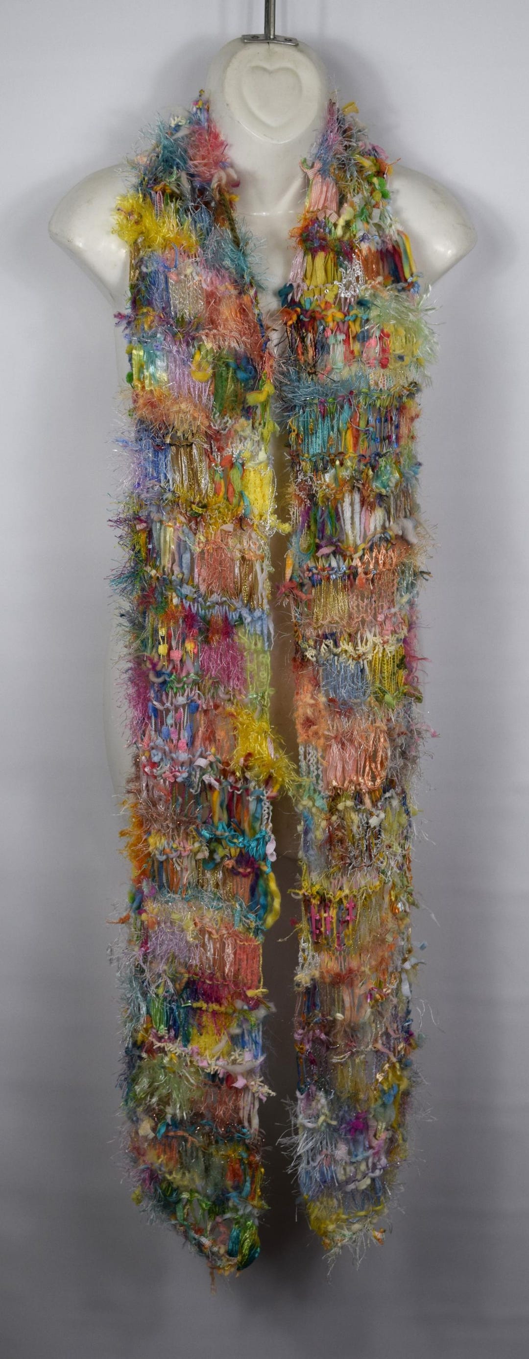 Scarf, Handknit Scarf, Drop Stitch Style, Highly Textured, Multiple ...