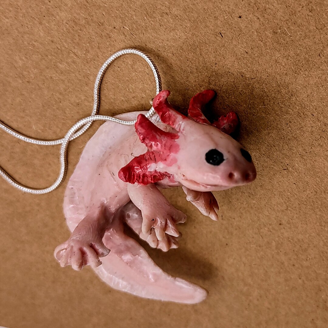 Axolotl Necklace- Axolotl- Axolotl Necklace- Axolotl Pendant- Axolotl ...