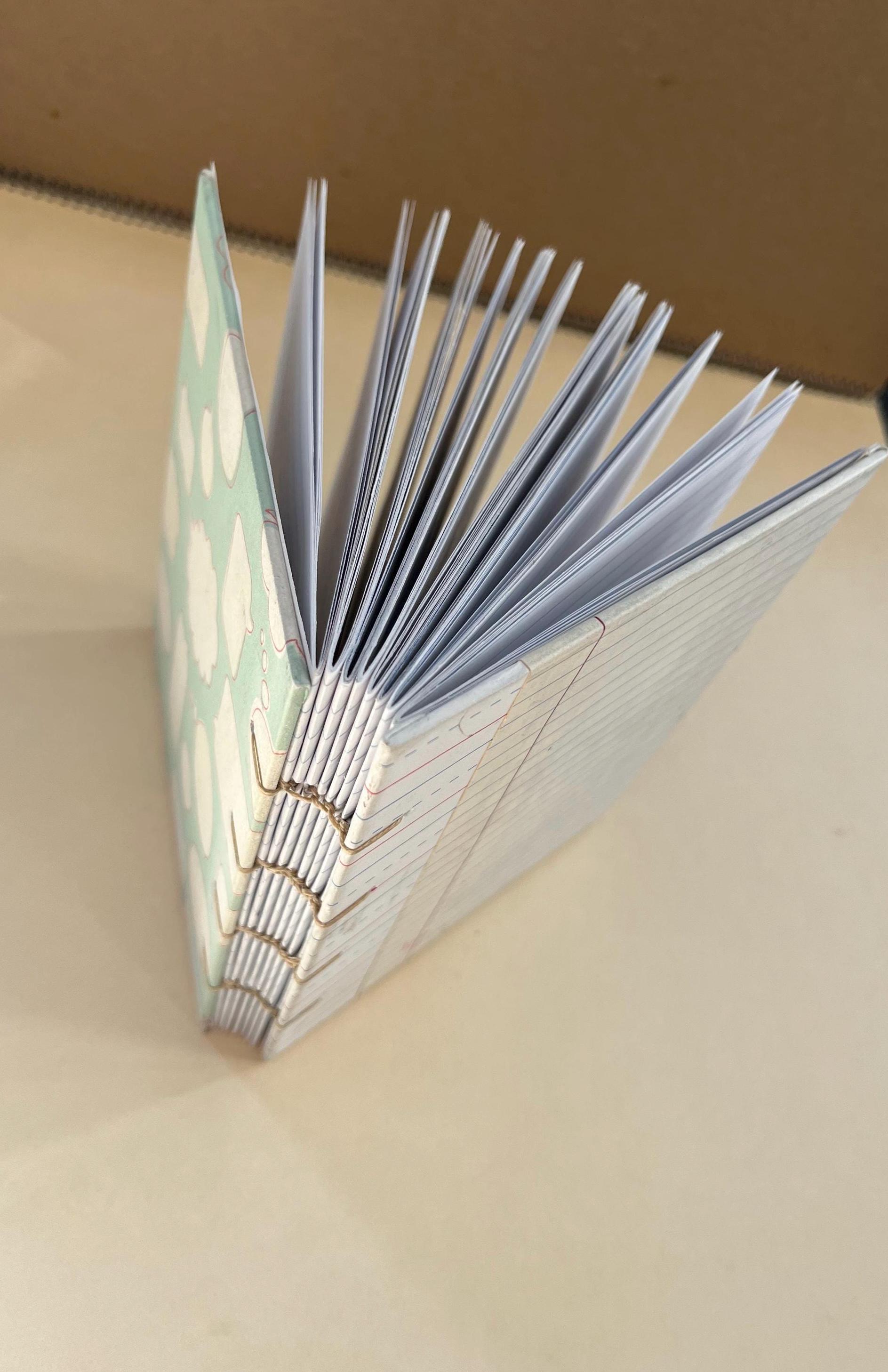 Hand-bound Lined Paper Journal With Coptic Stitch Binding - Etsy