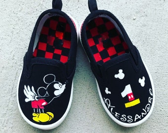 Mickey Mouse Shoes - Etsy