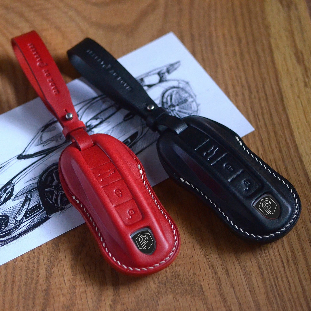 Handcrafted Leather Key Fob Cover for Porsche Cayenne Panamera - Etsy