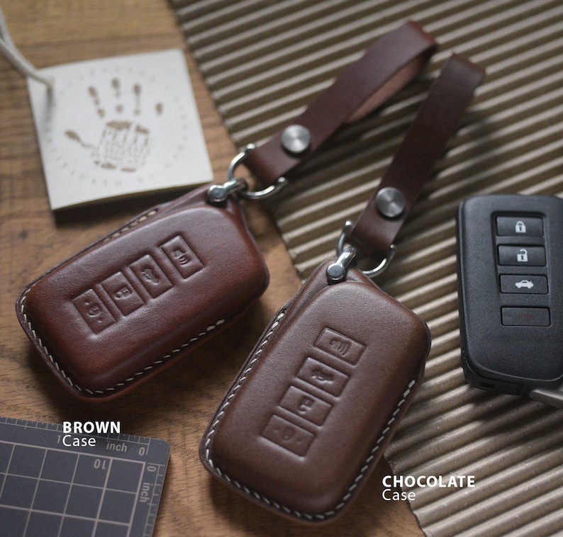 Lexus Genuine Leather Key Fob Case, Smart Key Chain, Handmade Italian ...
