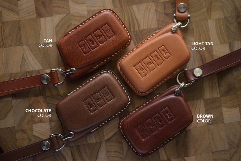 Lexus Genuine Leather Key Fob Case, Smart Key Chain, Handmade Italian ...