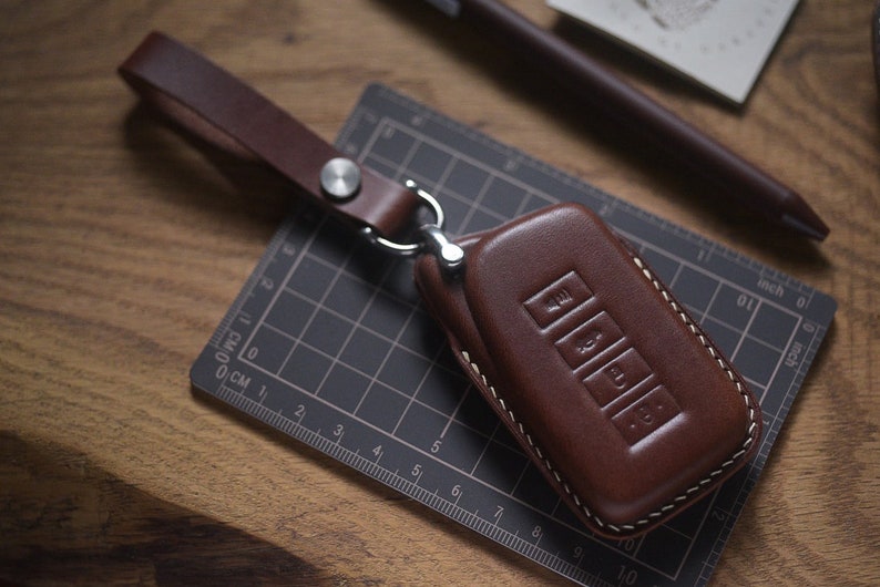 Lexus Genuine Leather Key Fob Case, Smart Key Chain, Handmade Italian ...