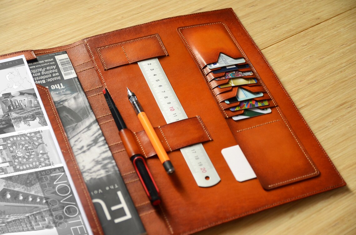 Leather Document Folder | Etsy