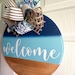 Beach Welcome Sign Door Hanger Wood Sign Welcome - Etsy