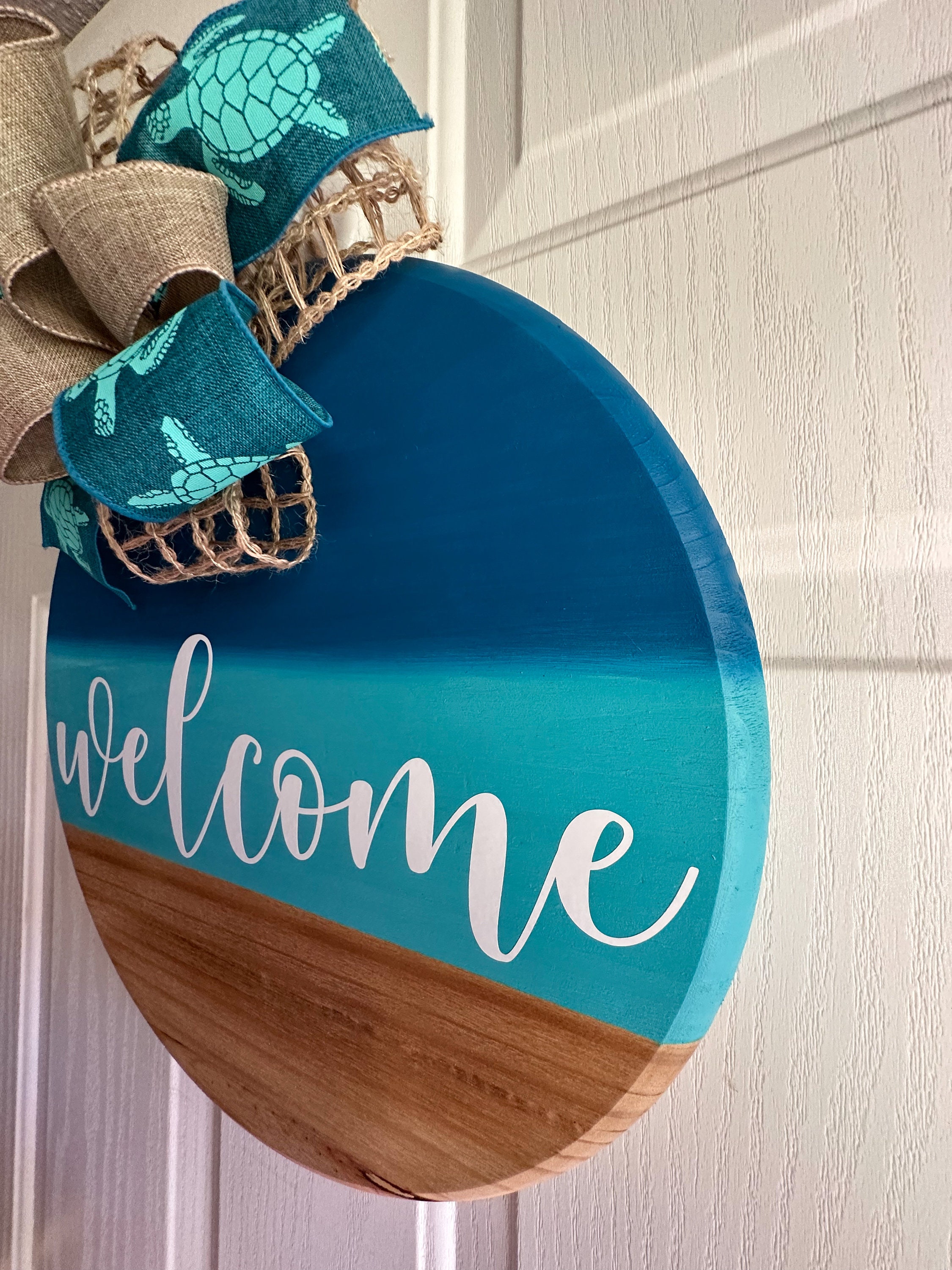 Turtle | Welcome Sign | Door Hanger | Wood Sign | Welcome | Front Door ...