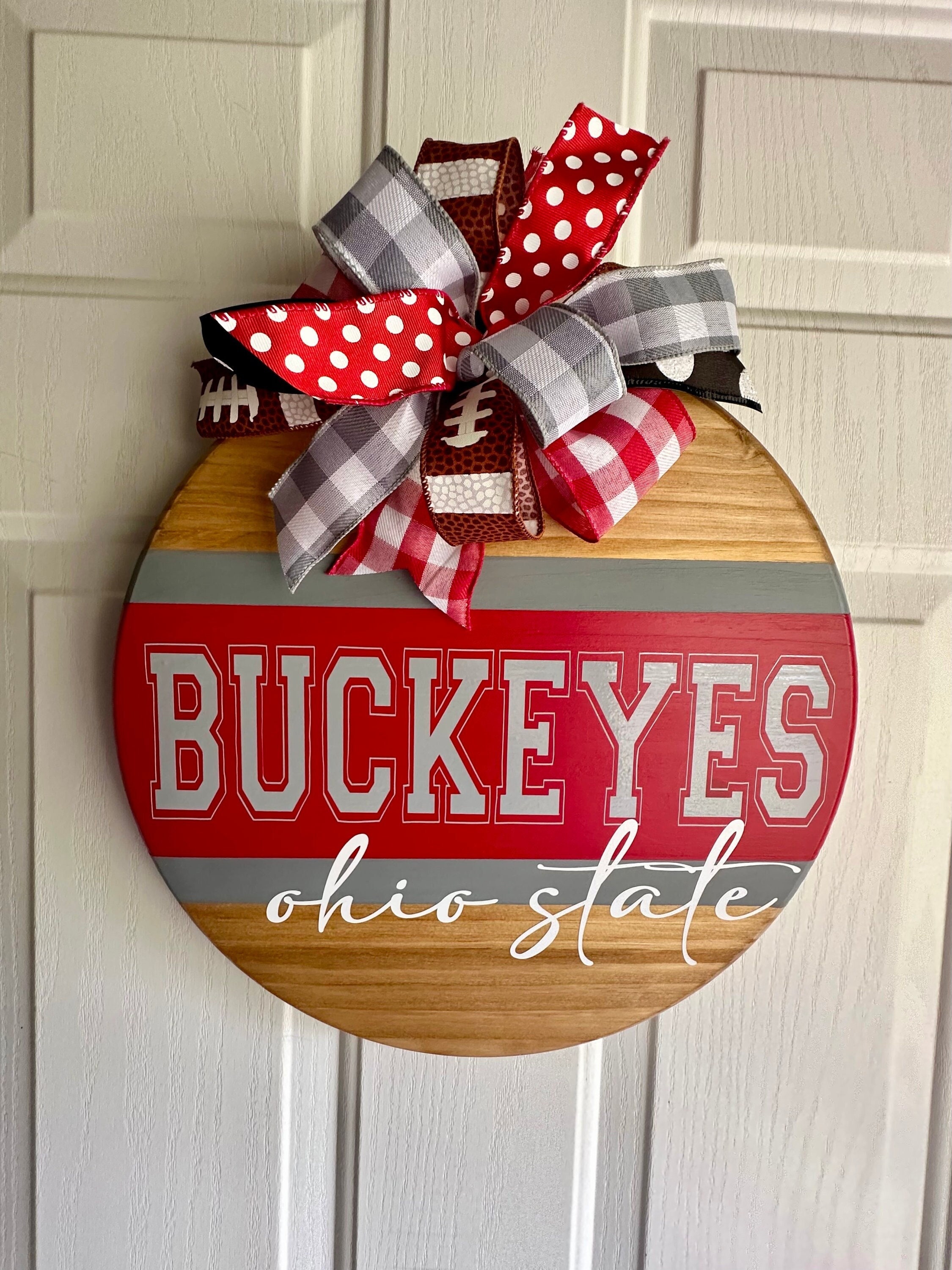 Ohio State Ohio Football Fall Welcome Sign Band Scarlet November Sports ...