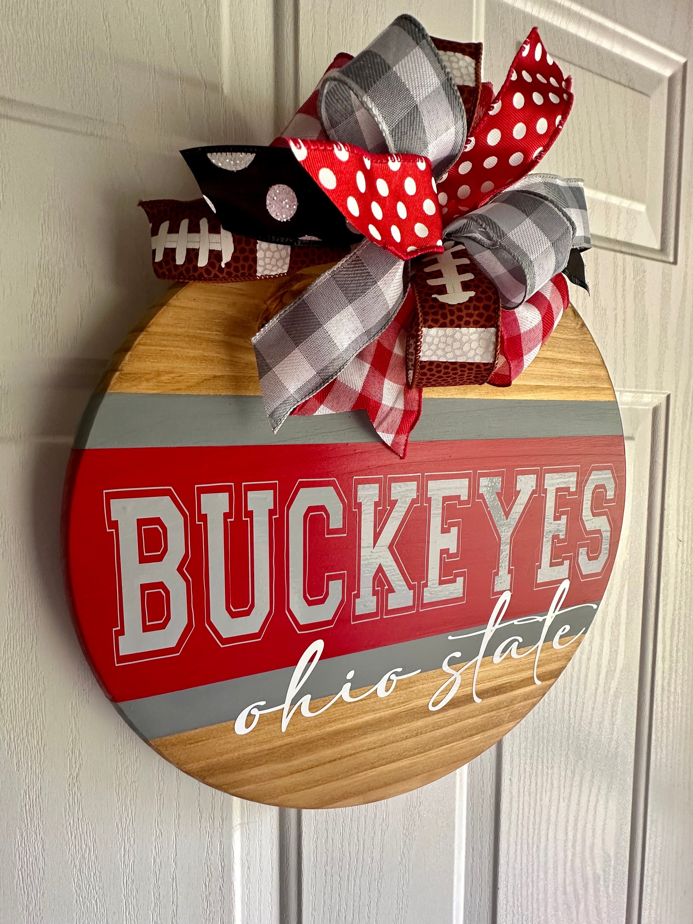 Ohio State Ohio Football Fall Welcome Sign Band Scarlet November Sports ...