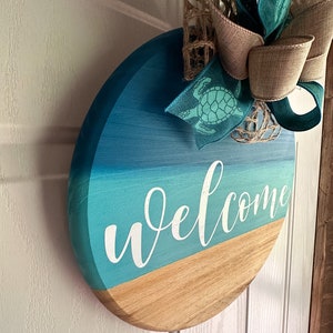 Turtle | Welcome Sign | Door Hanger | Wood Sign | Welcome | Front Door ...