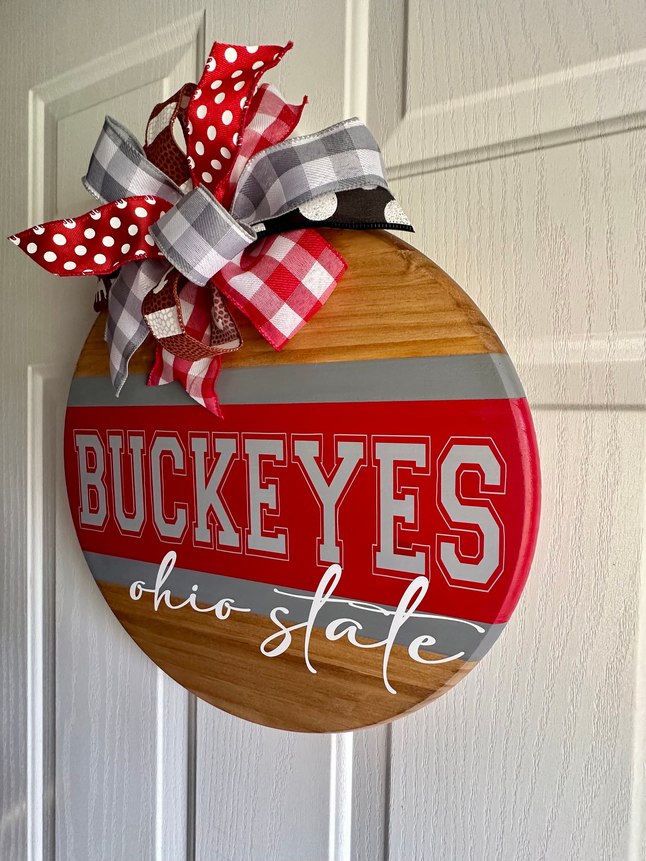 Ohio State Ohio Football Fall Welcome Sign Band Scarlet November Sports ...