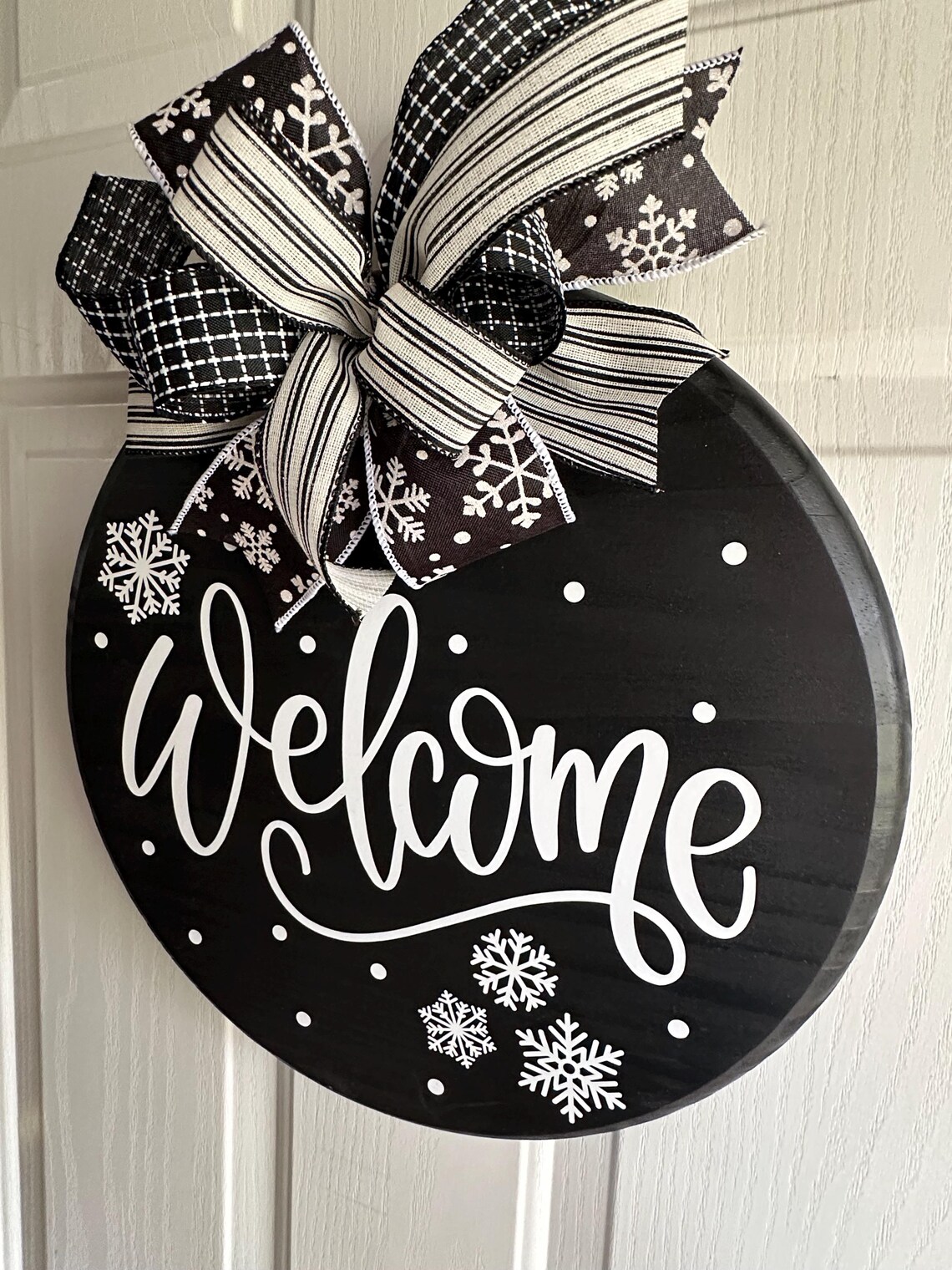 Welcome | Winter | Cold | Snow | Welcome Sign | Door Hanger | Wood Sign ...