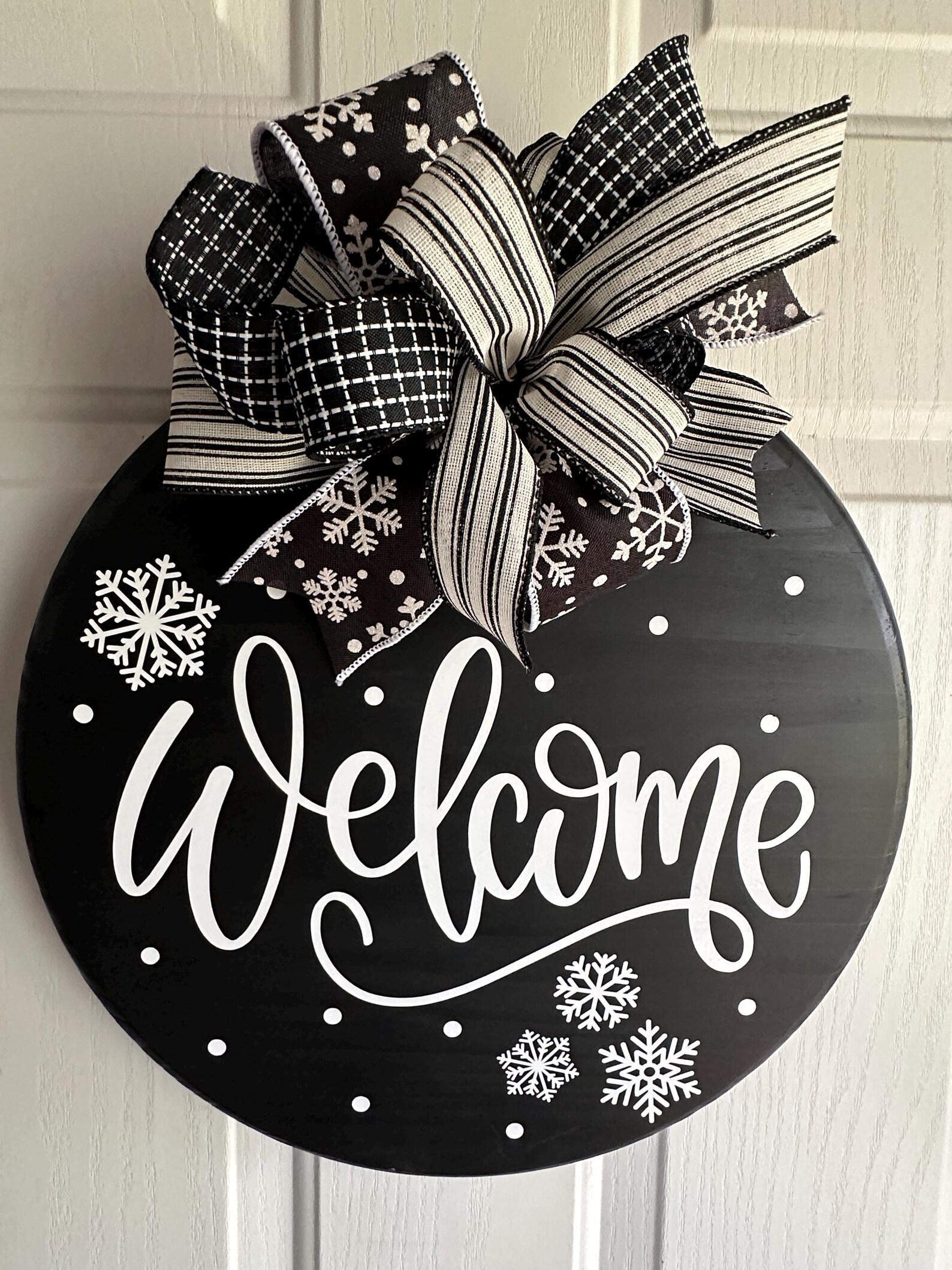 Welcome | Winter | Cold | Snow | Welcome Sign | Door Hanger | Wood Sign ...
