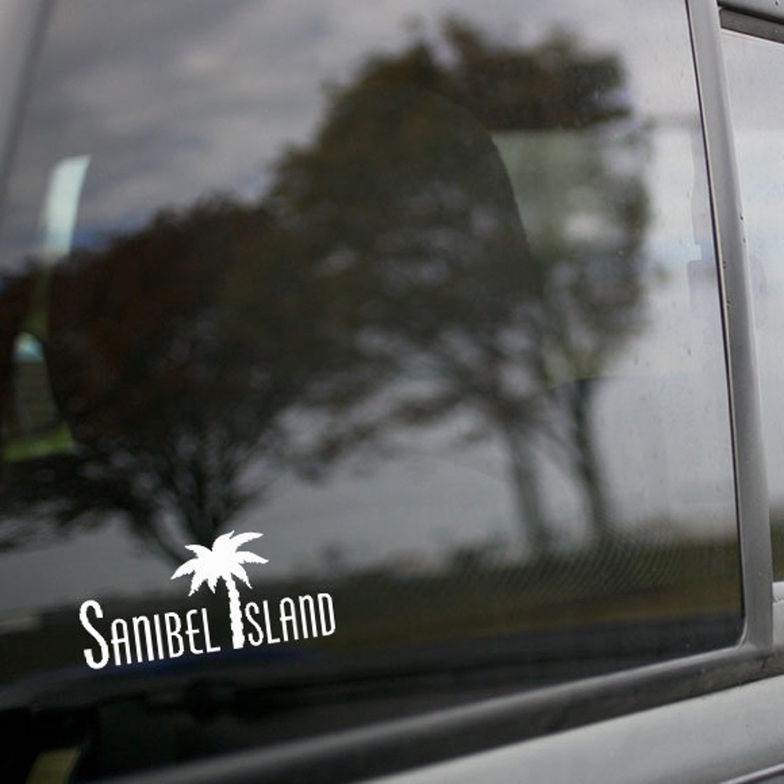 Sanibel Island Sticker Window Decal Sanibel Island Florida - Etsy