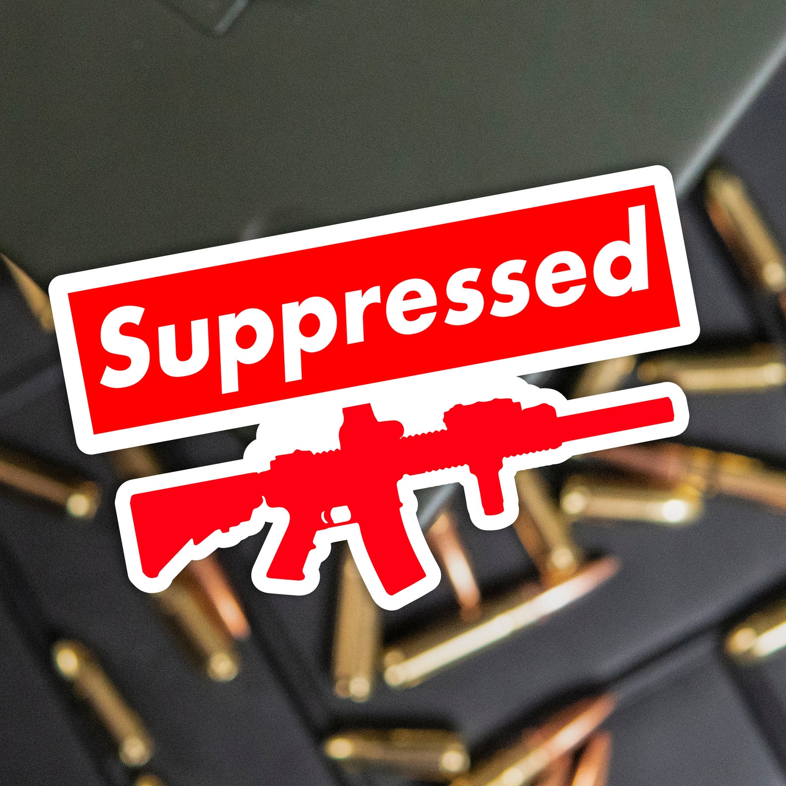 AR15 Suppressed Sticker Waterproof Decal Sticker AR 15 Gun - Etsy