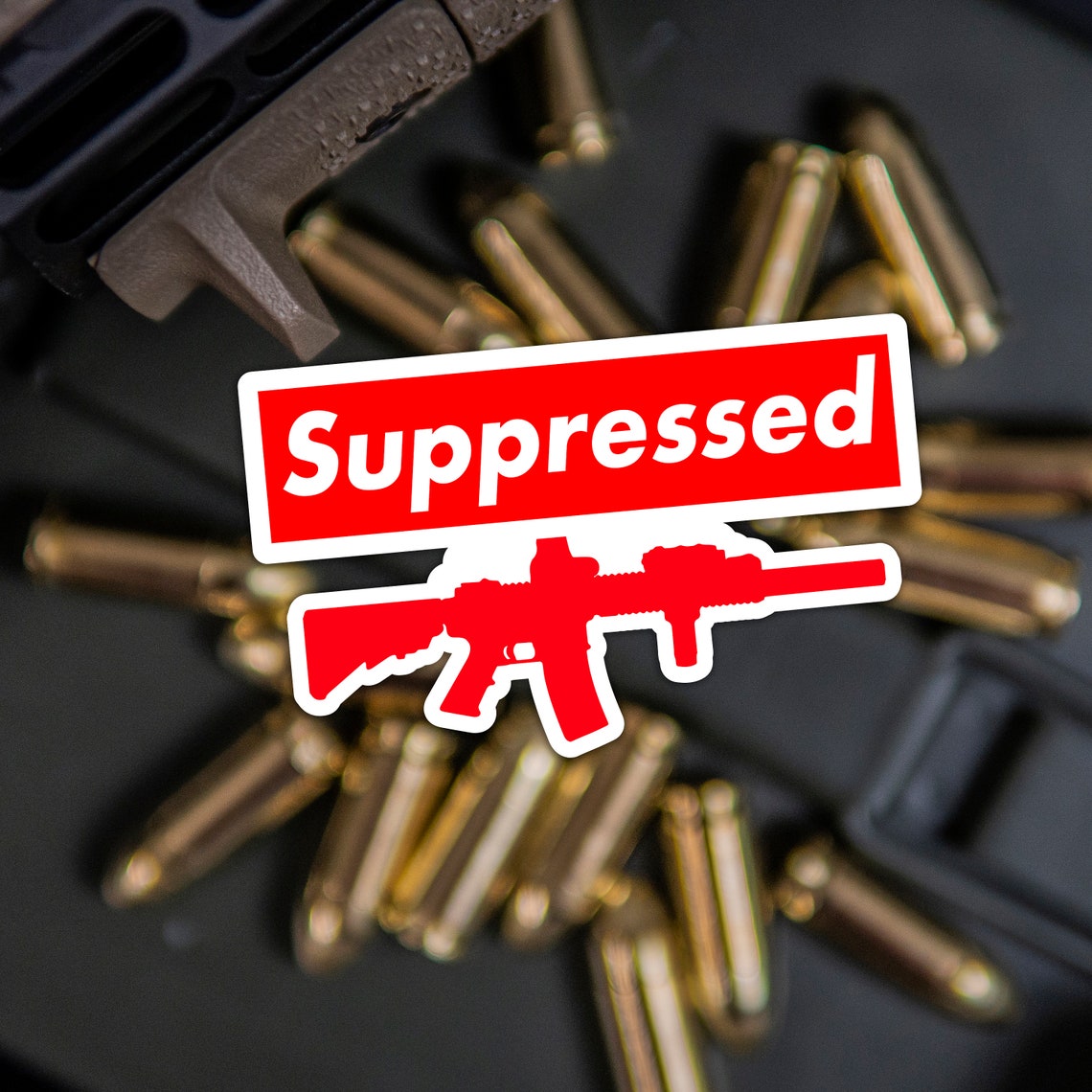AR15 Suppressed Sticker Waterproof Decal Sticker AR 15 Gun - Etsy