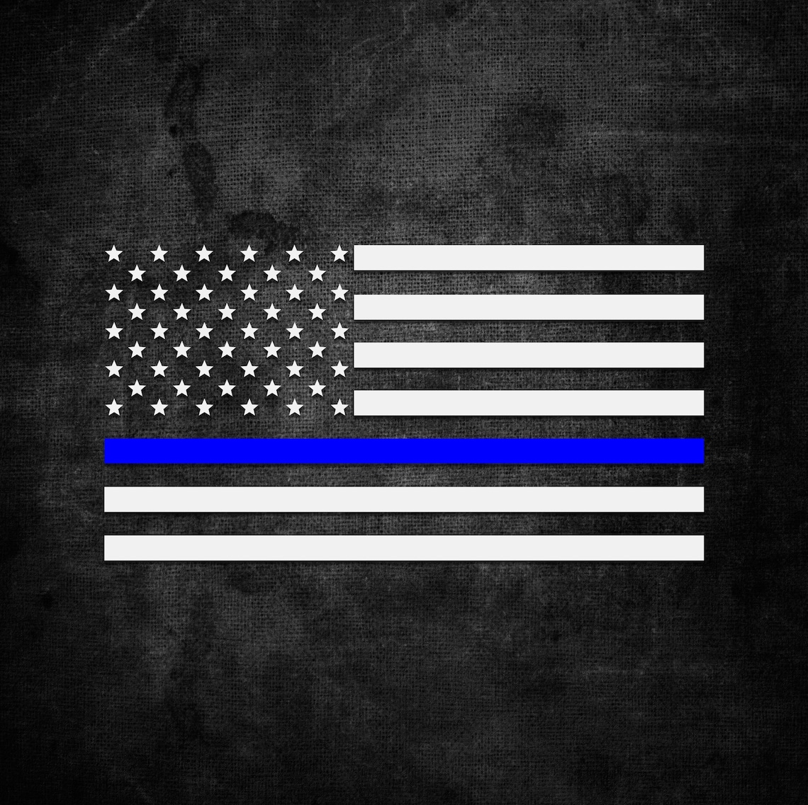 Thin Blue Line American Flag Sticker American Flag Decal - Etsy