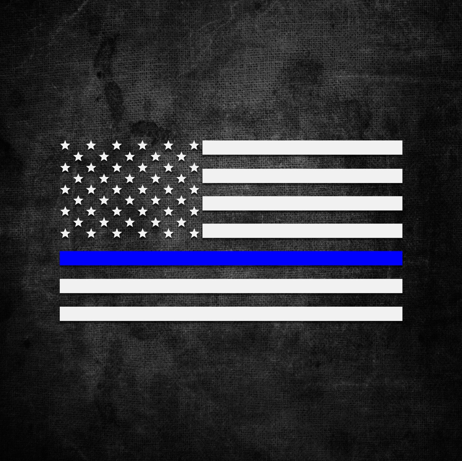 Thin Blue Line American Flag Sticker American Flag Decal - Etsy