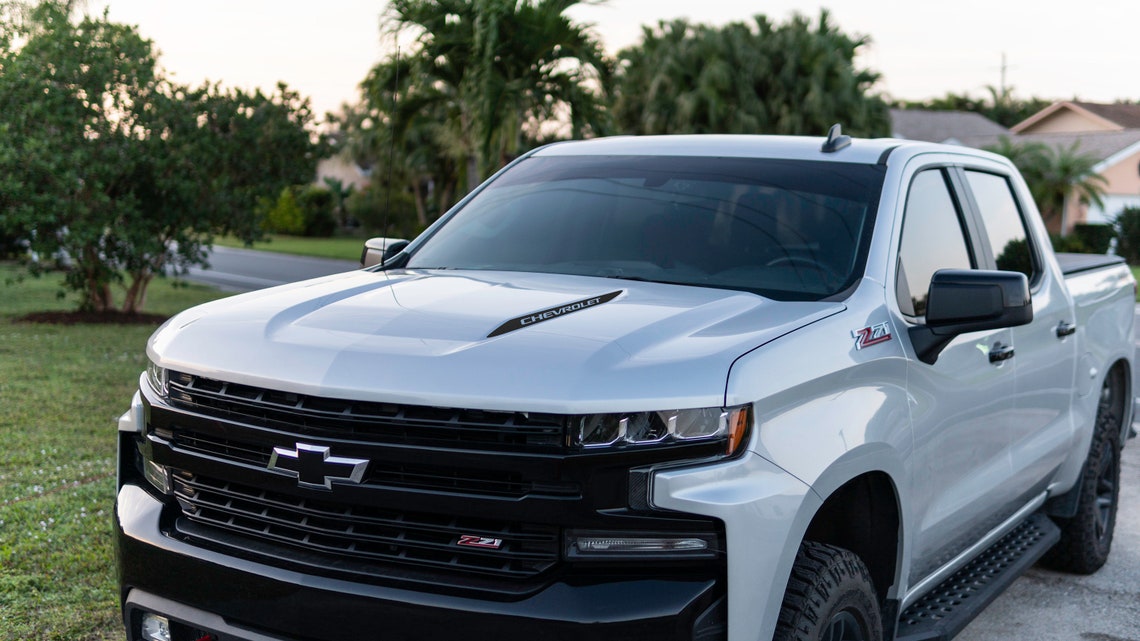 Chevy Silverado 2019 2020 2021 Hood Spear Vinyl Decal Sticker - Etsy