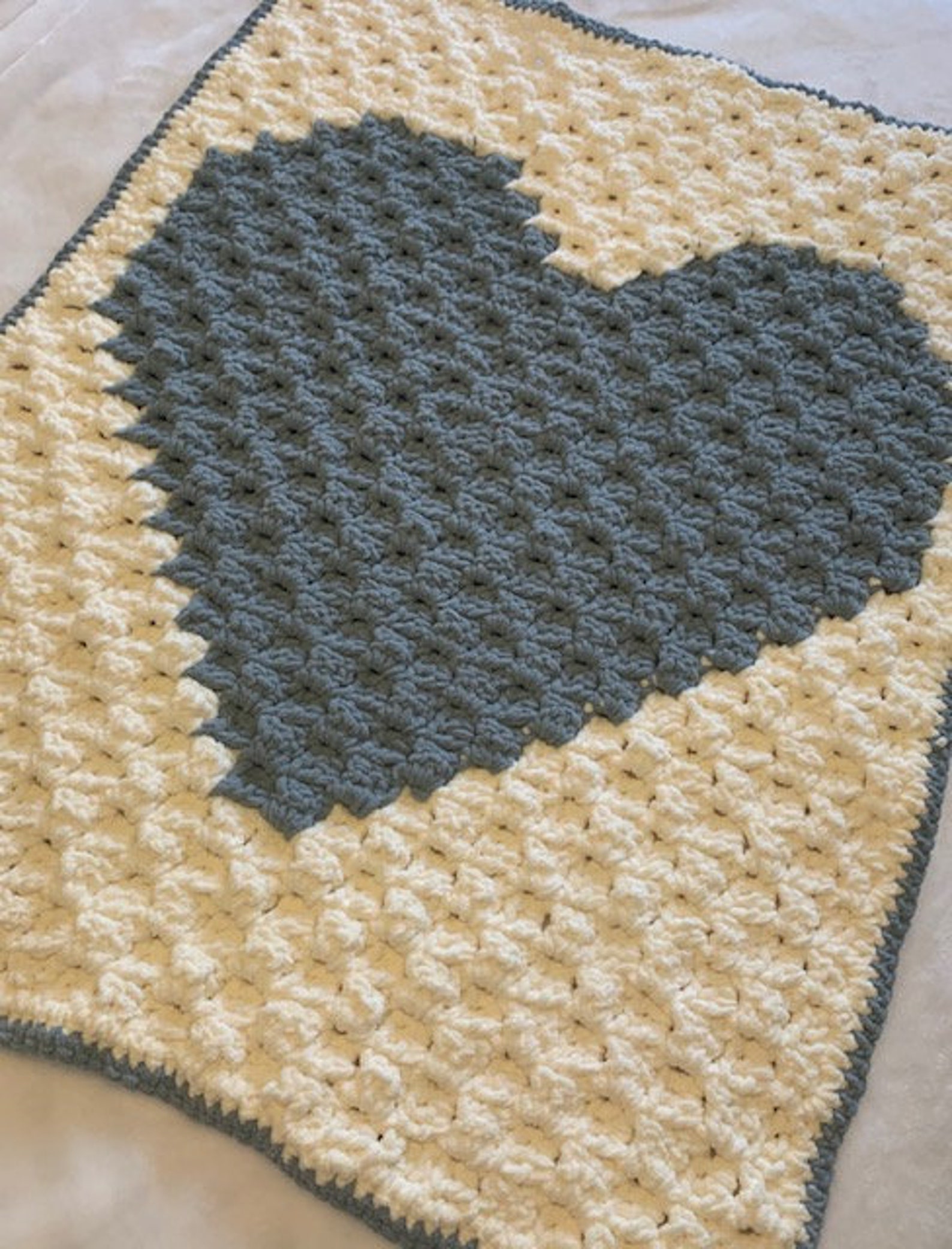Crochet Pattern Heart C2C - Etsy