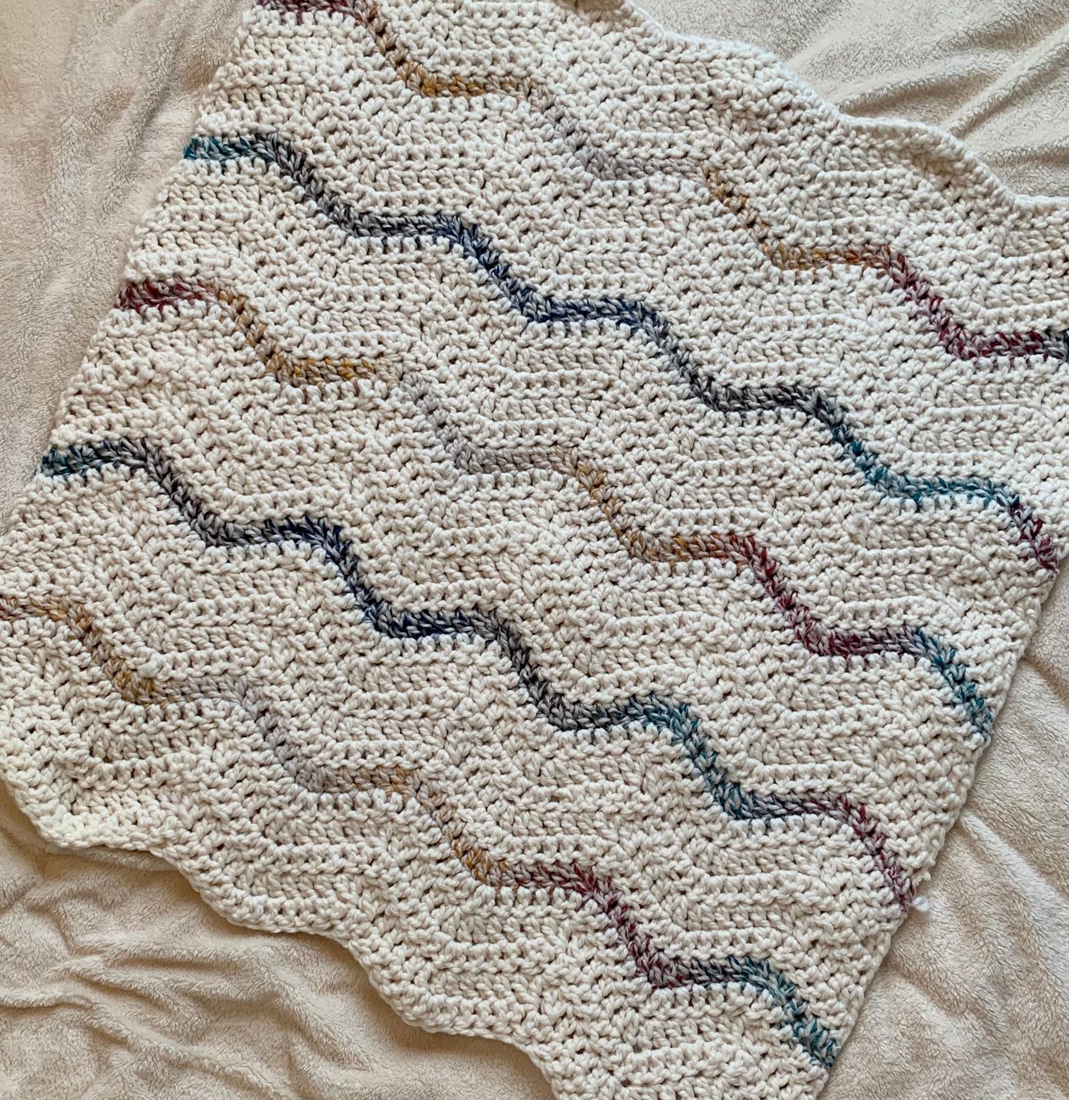 The Chunky Ripple Blanket - Etsy