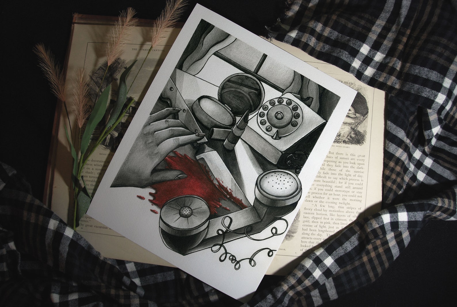 Murder Mystery Fine Art Print Horror Murder Mystery | Etsy