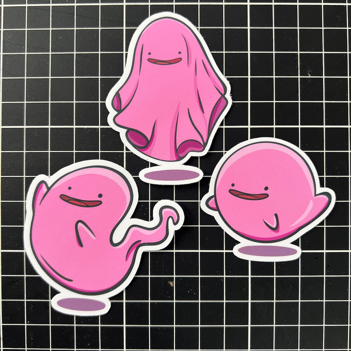 Halloween Ditto Ghost Die Cut Vinyl Sticker Set3 I Normal Type I Laptop ...