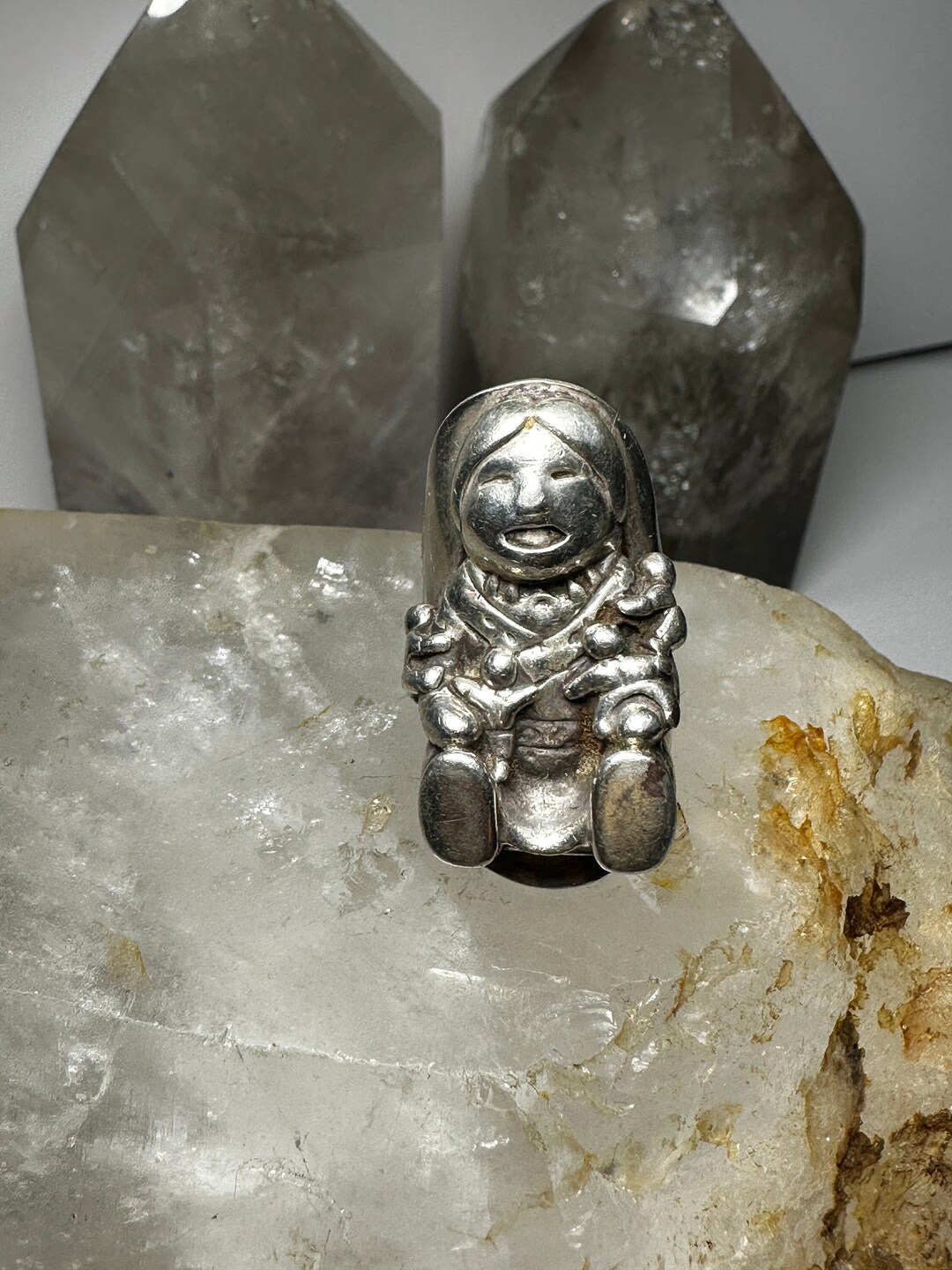 Storyteller Ring Navajo Band Size 5.50 Sterling Silver Women - Etsy