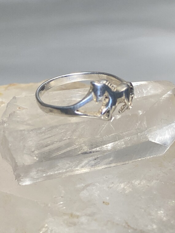Horse ring pinky band cowgirl sterling silver women s… - Gem