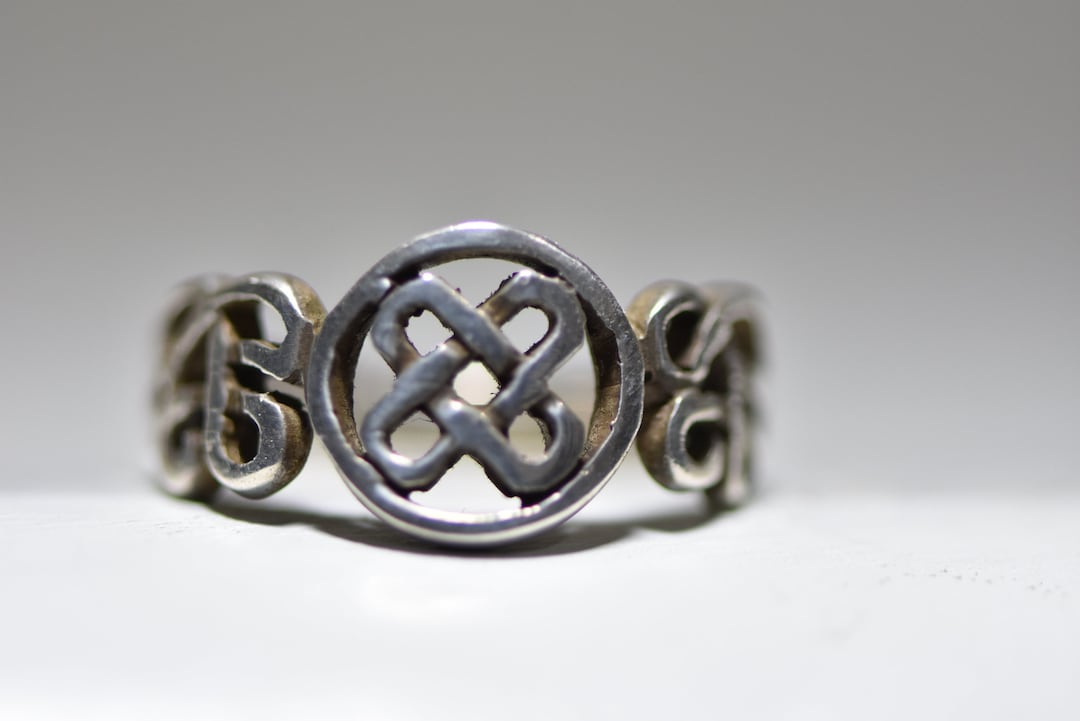 Celtic Ring Irish Knots Band Rope Women Men Sterling Silver Size 8 - Etsy