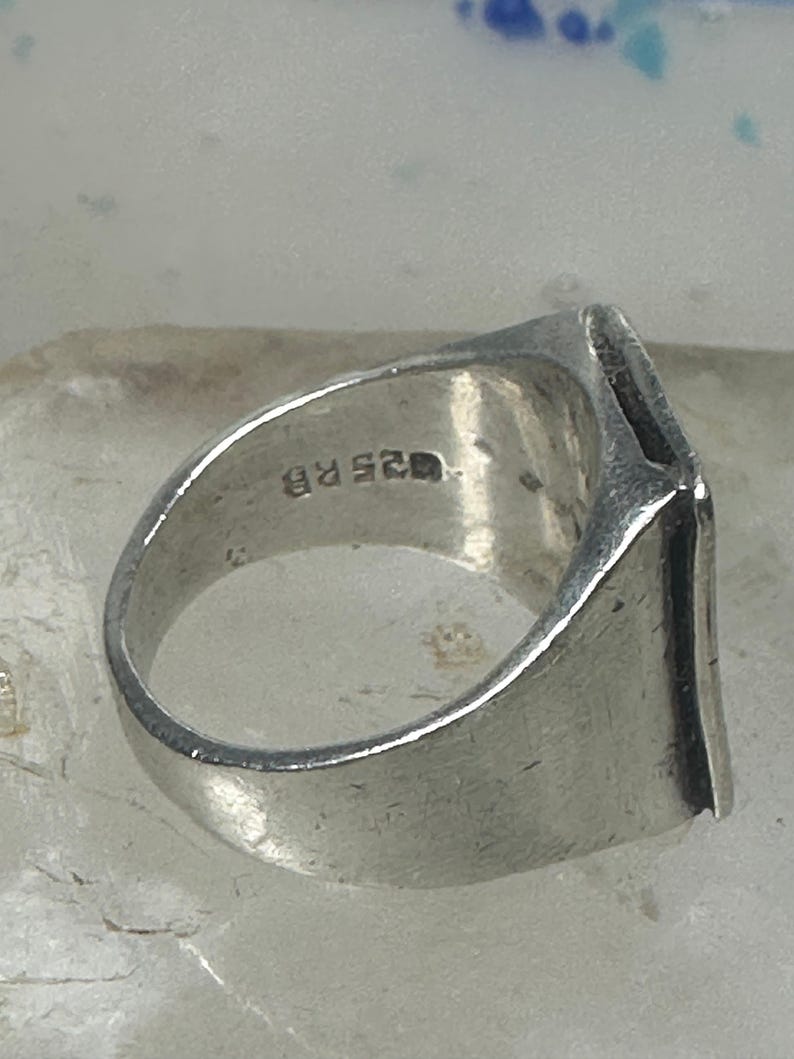 Adam and Eve Ring Mexico Band Tree Apple Snake Size 5.75 Sterling ...