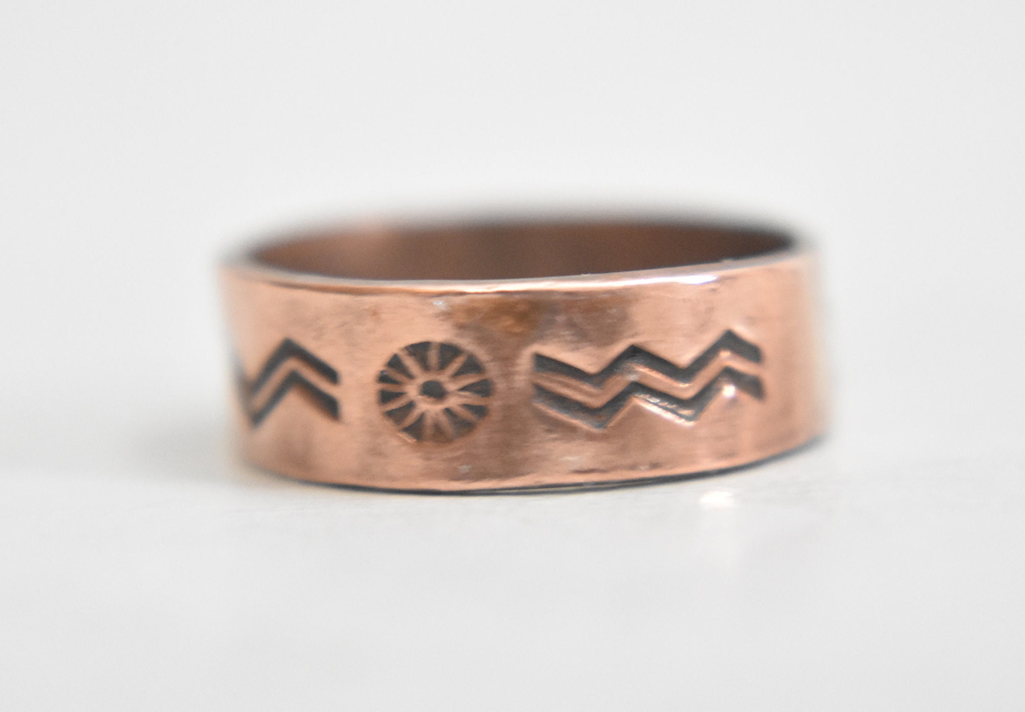Crossed Arrows Ring Spears Copper Native American Band Size 7 - Etsy