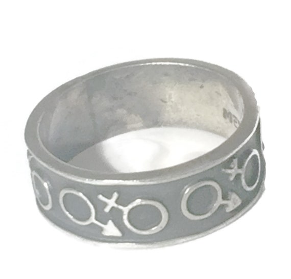 Vintage Female Symbol Ring Size 9 Female Symbol Band … - Gem