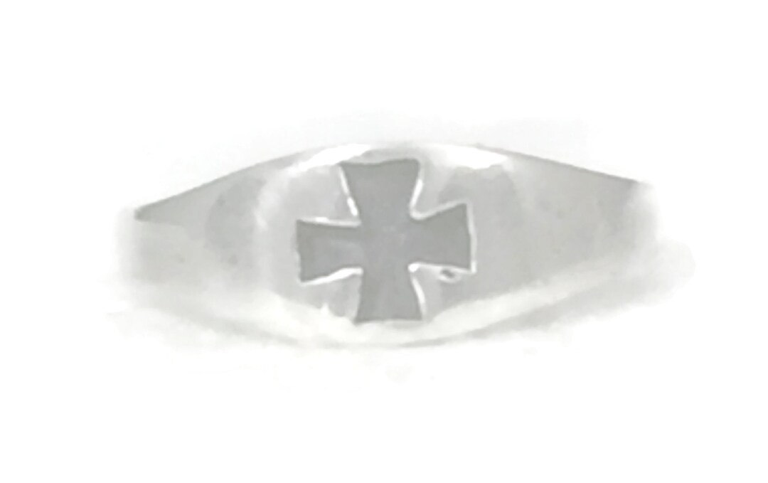 Iron Cross Toe Ring Size 2 Iron Cross Toe Band Size 2 Iron Sterling ...
