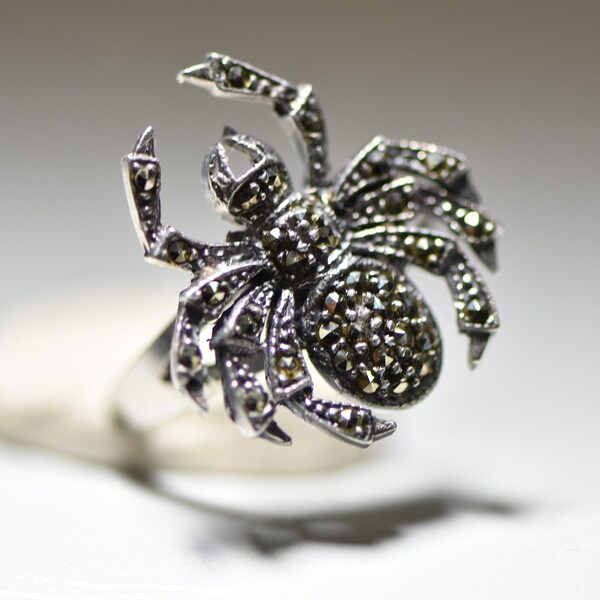 Black Spider Ring - Etsy