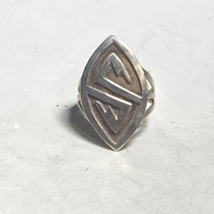 Hopi Ring Long Symbols Sterling Silver Women Girls Size 8.25 - Etsy