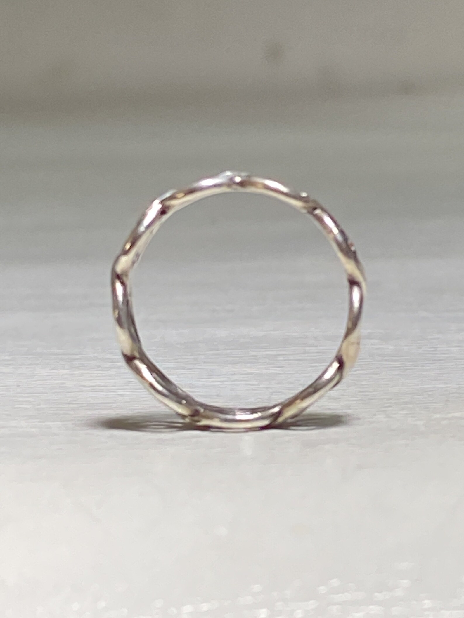 Waves Ring Rope Pinky Band Sterling Silver Women Girls Size 5.75 - Etsy