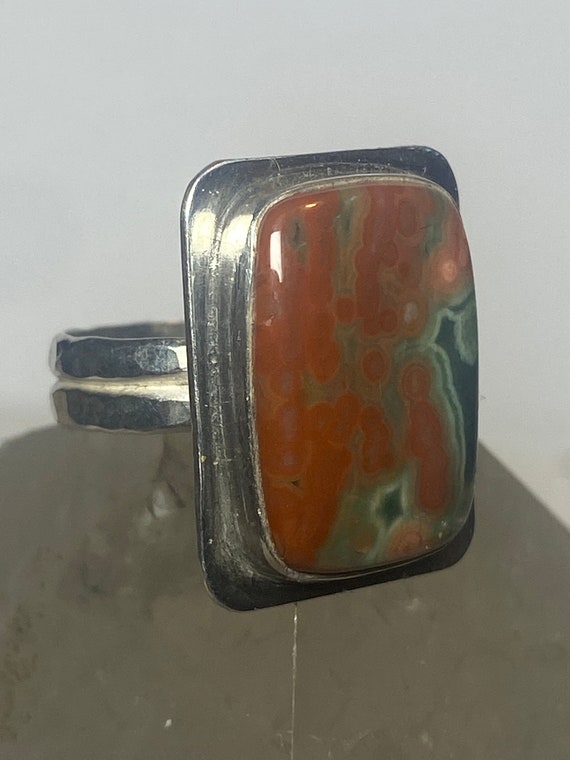 Agate ? ring southwest sterling silver women - Gem