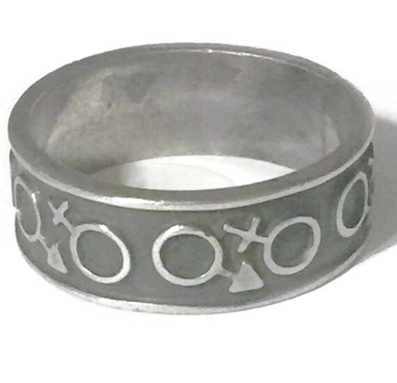 Vintage Female Symbol Ring Size 9 Female Symbol Band … - Gem