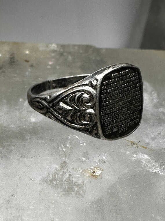 Religious ring Our Father who art in heaven band size… - Gem