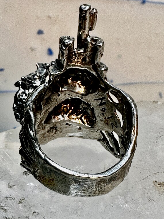 Castle ring dragon Medieval Renaissance band size 8.7… - Gem
