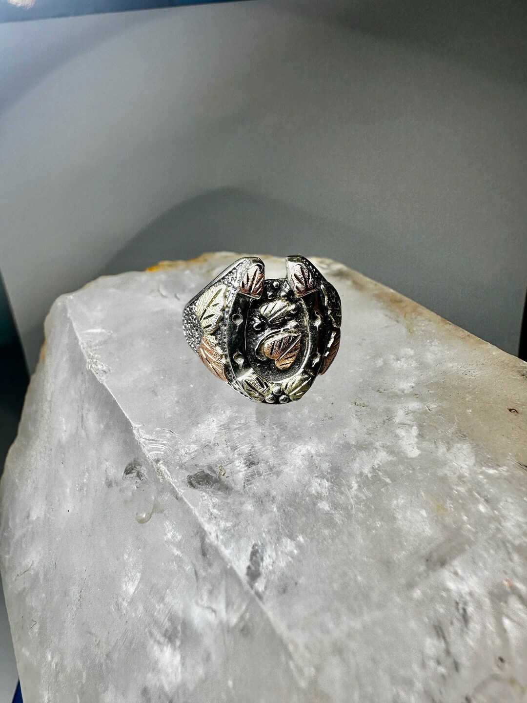 Black Hills Gold Ring Horseshoe Good Luck Band Size 11 - Etsy