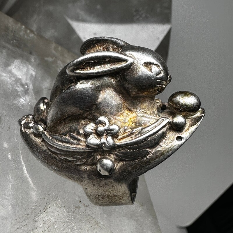 Rabbit Ring - Etsy