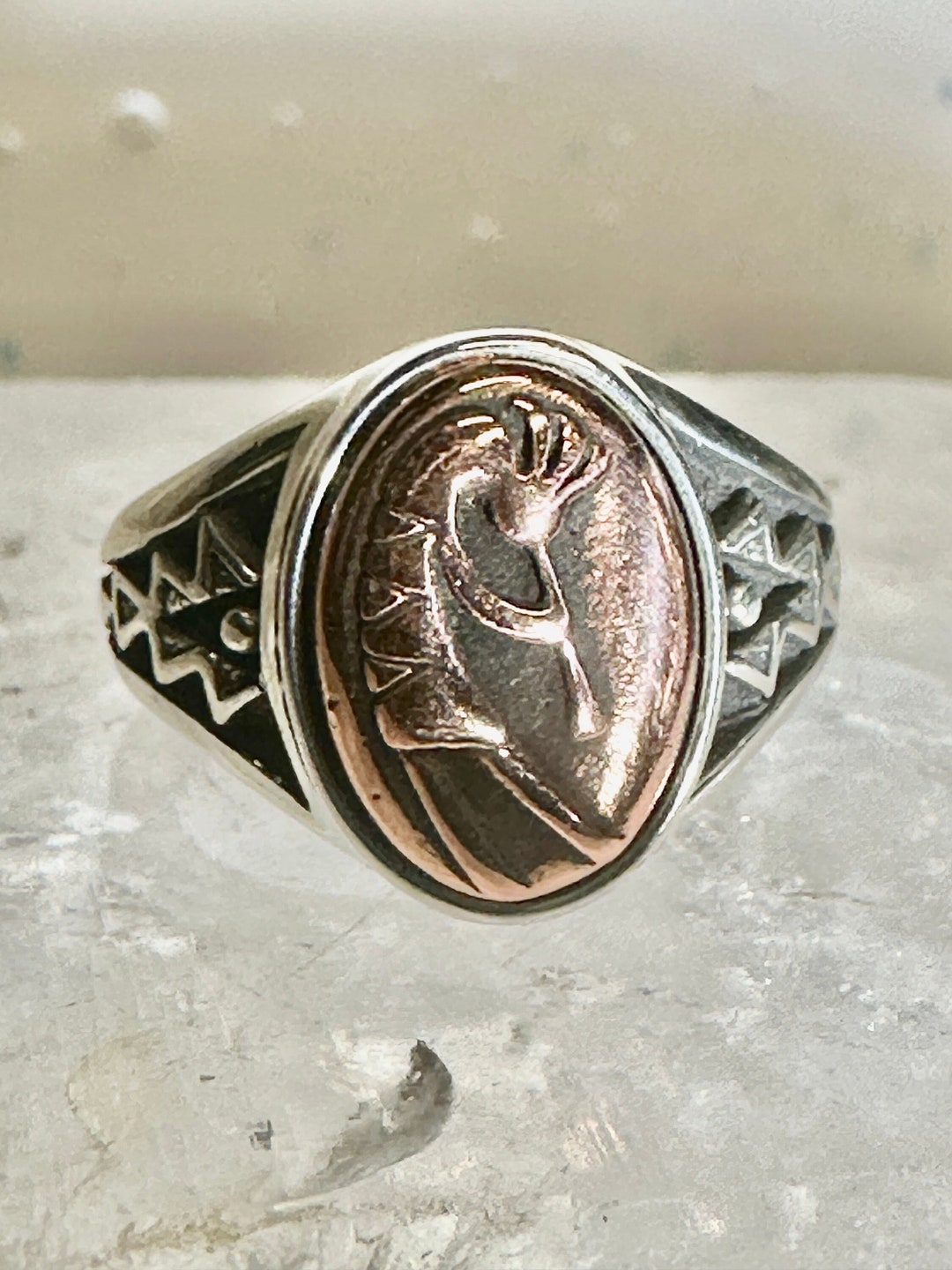 Kokopelli Ring Size 6 Navajo Waldeck Johnson Band Sterling Silver - Etsy
